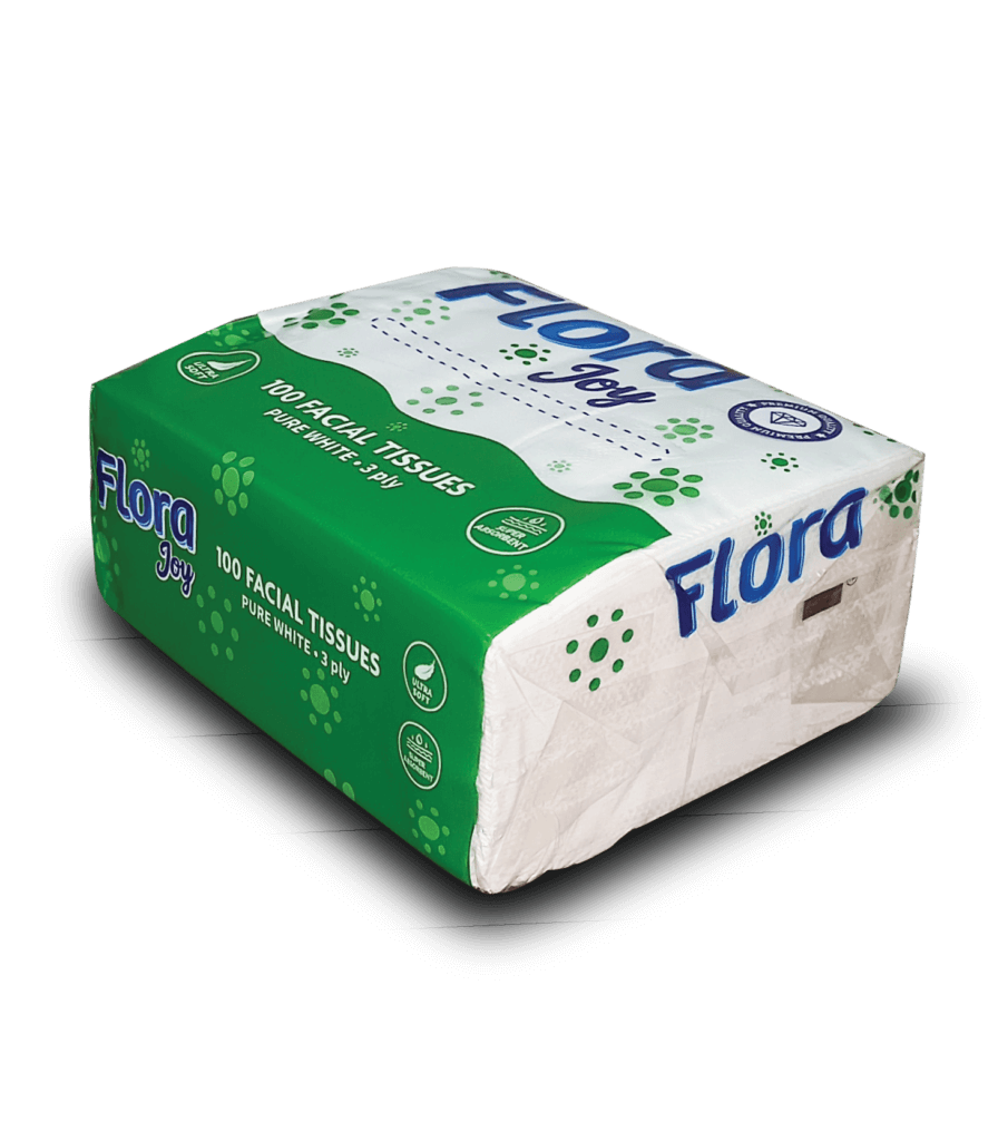 Flora Joy Mini : 3PLY : 100 tissues in a pack | Delta Paper Mill